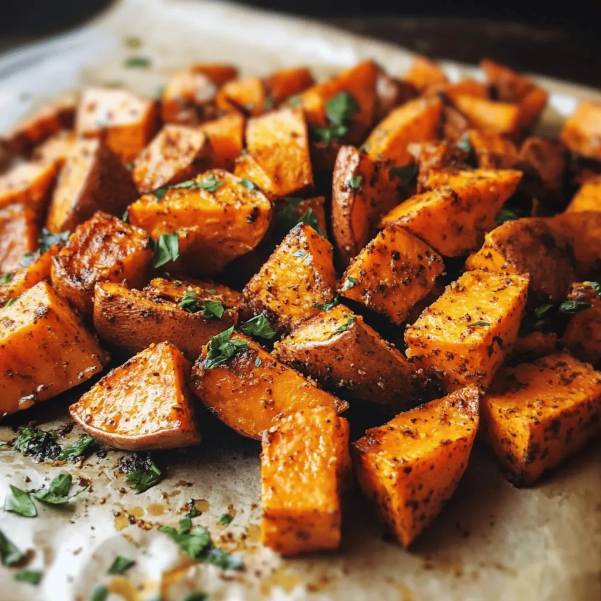 Delicious Easy Cumin Roasted Sweet Potatoes with a Spicy Kick