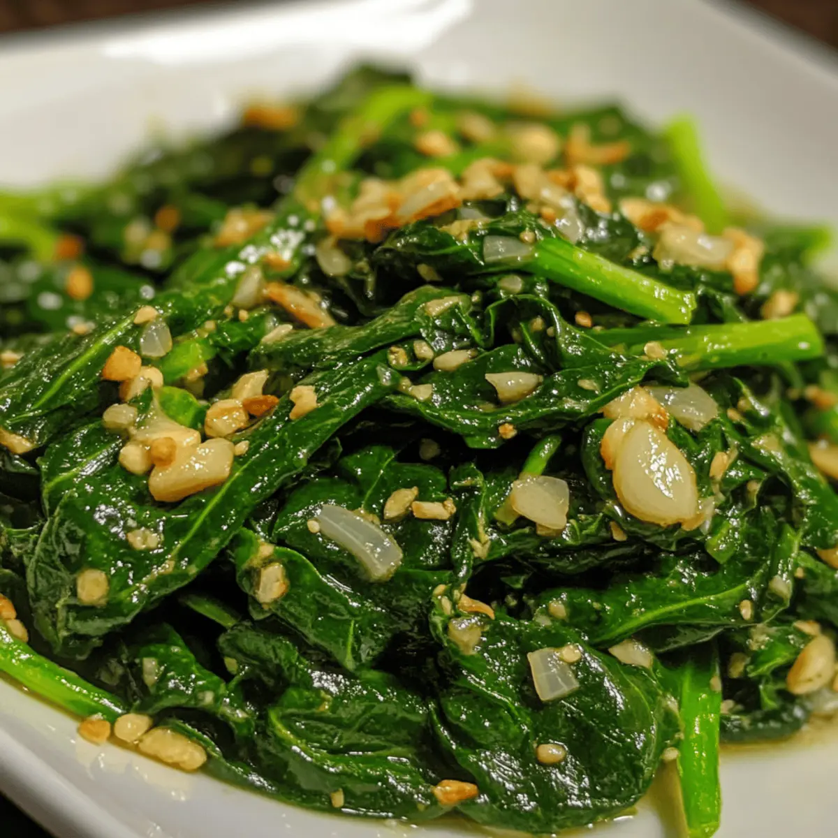 Easy Irresistible Delicious Vibrant Sautéed Spinach with Garlic