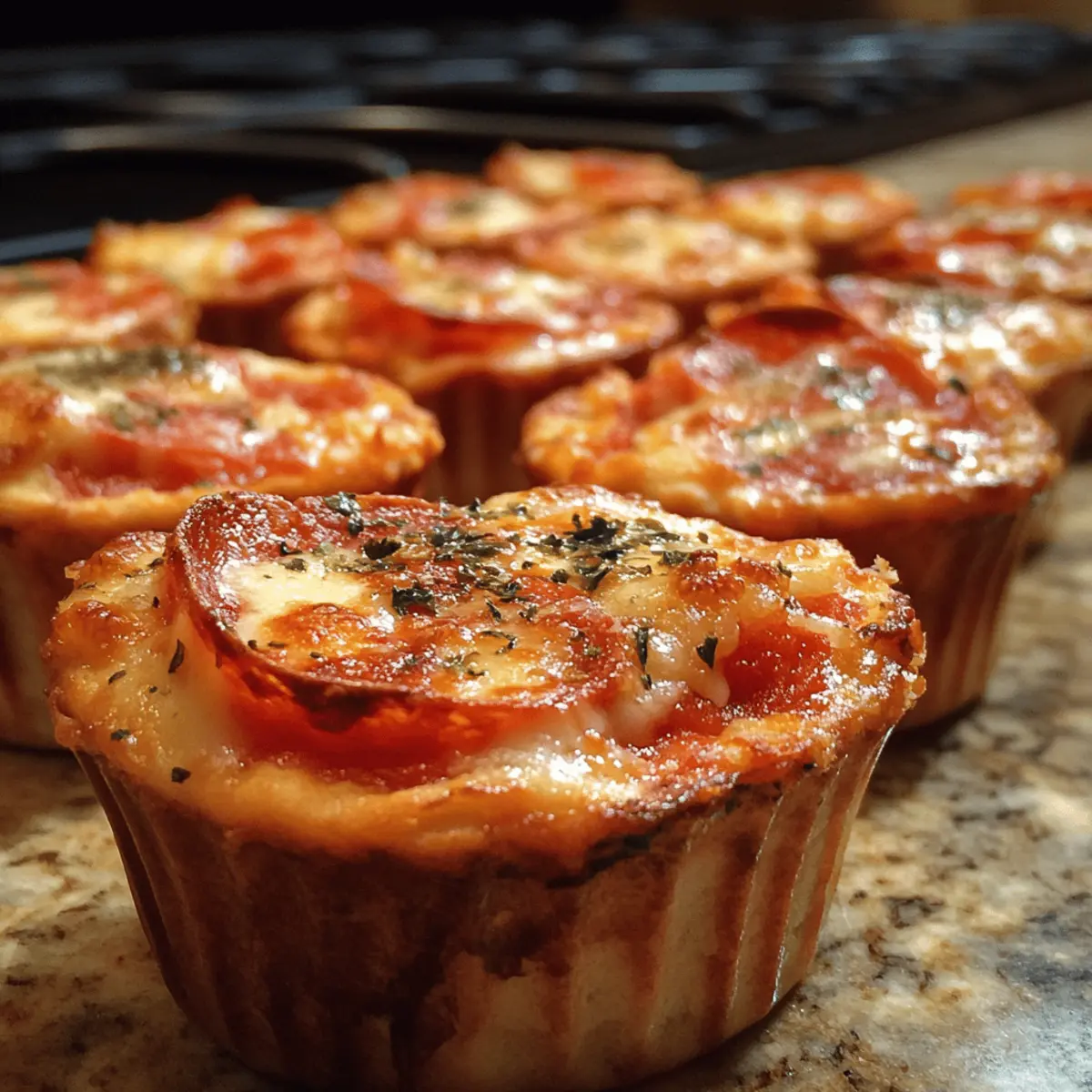 Easy Pizza Muffin Cups: Delicious Crispy Cheesy Bites