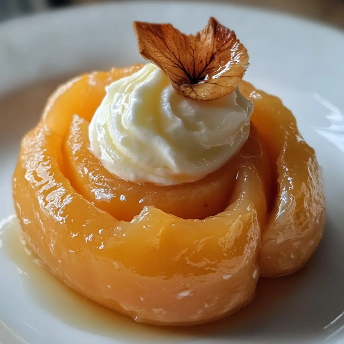 Easy Poached Quince with Greek Yogurt Swirl – Guilt-Free Treat