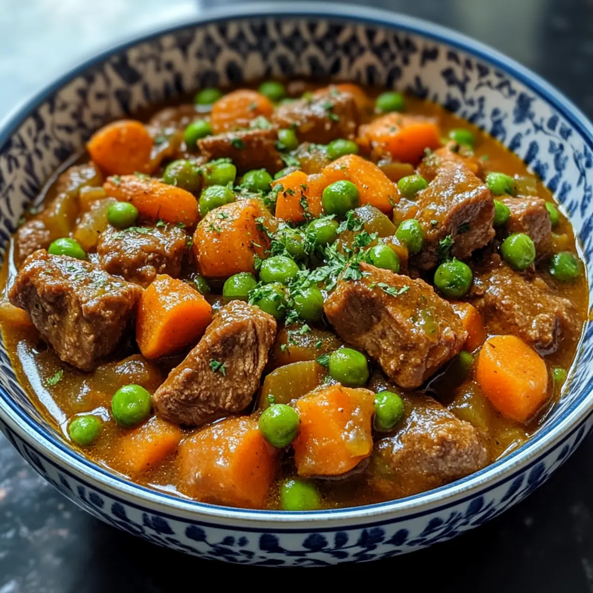 Best Cozy Hearty Lamb Stew with Carrots and Peas recipe